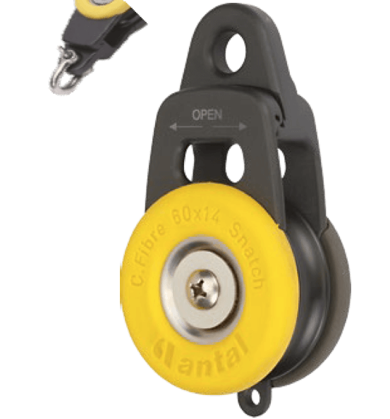Antal Snatch Block Ø60 with Shackle | 9060/SH | Upffront