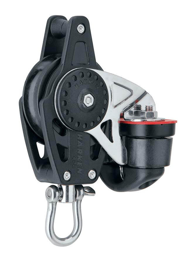 Harken 40mm Carbo Block w/Cam Cleat and Becket | 2646 | Upffront